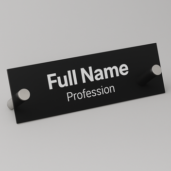 Name & Number Plate – Printaco