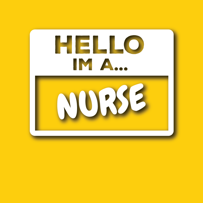 Vehicle Sticker: Nurse Hello – Printaco